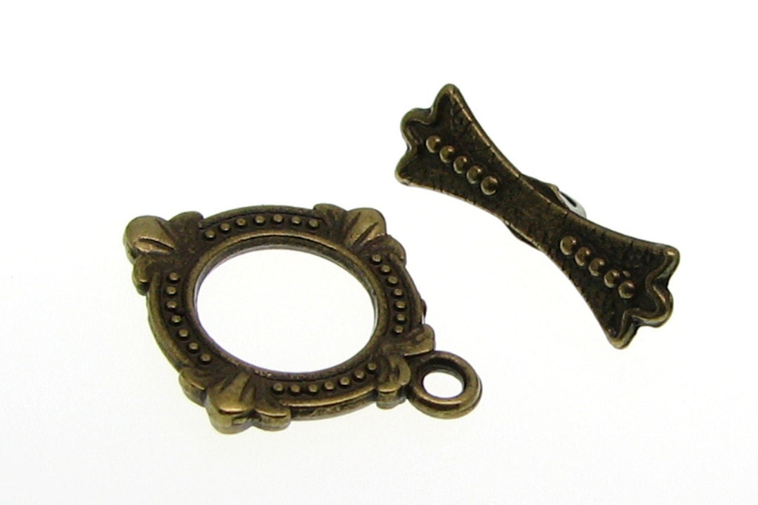 Toggle Clasps : 10 Sets Antique Bronze Art Deco Toggle Clasps - Etsy