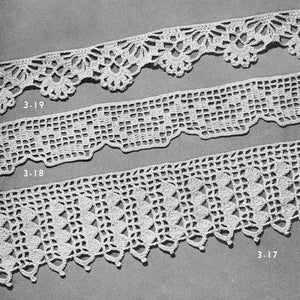 Vintage Lace Crochet Edgings Patterns, Royal Society -- INSTANT ...