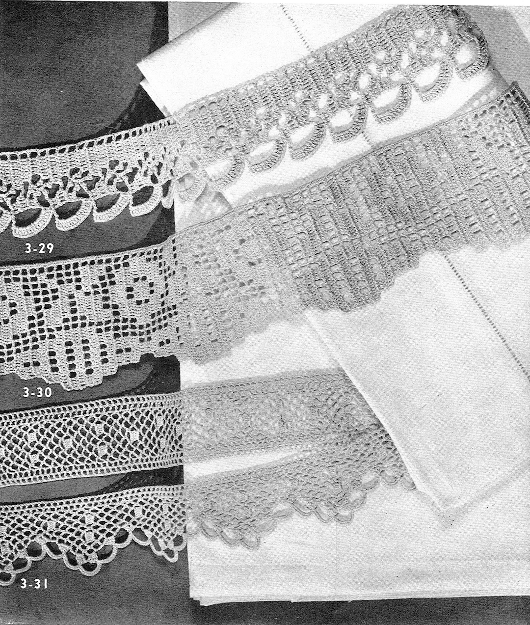 Vintage Lace Crochet Edgings Patterns, Perfect for Linens -- INSTANT ...
