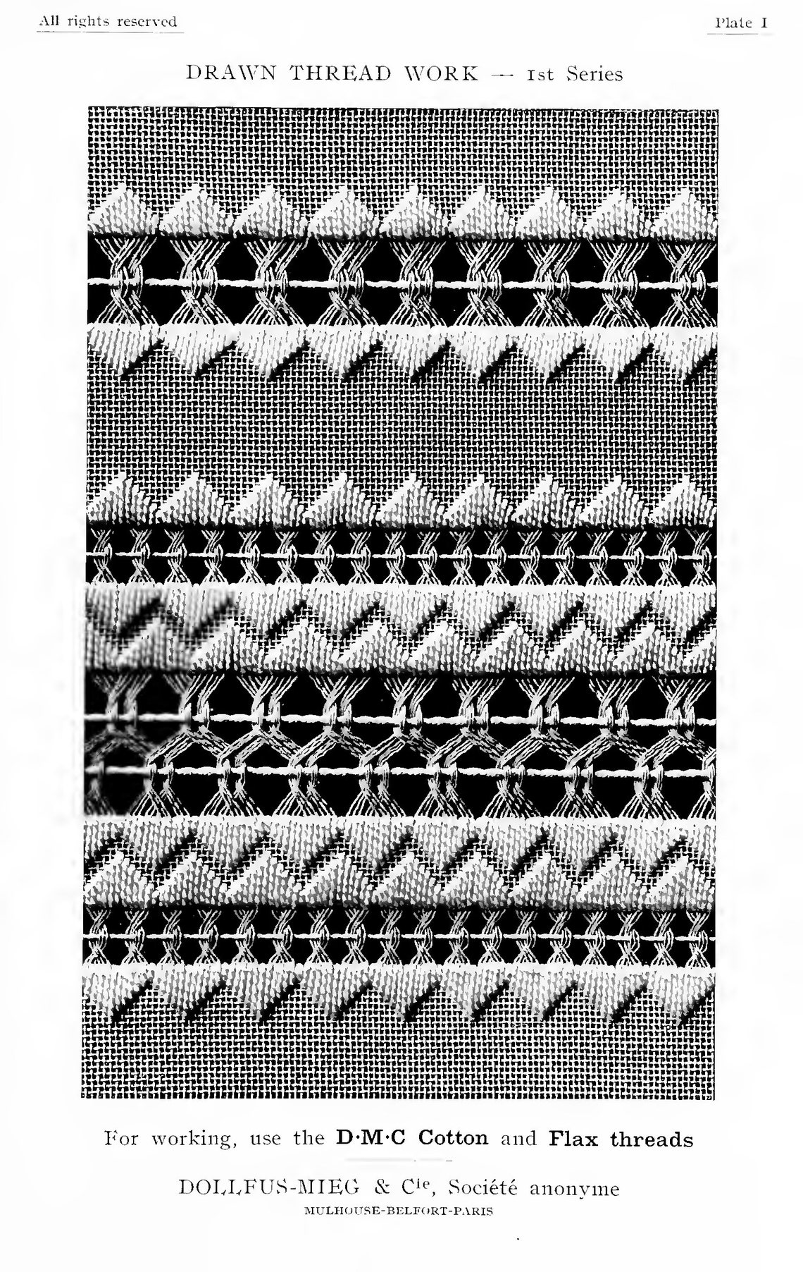 Drawn Thread Work, 1st Series Ebook PDF -- INSTANT Download -- Vintage ...