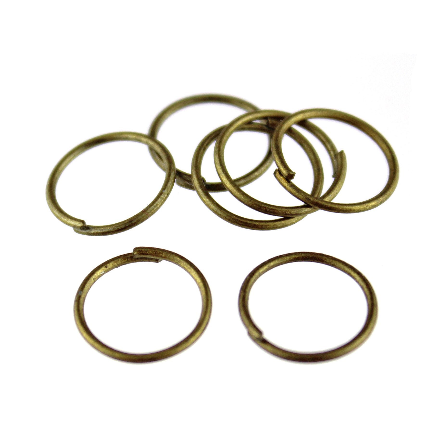 Antique Bronze Open Jump Ring Findings 10mm x .7mm 21 gauge | Etsy