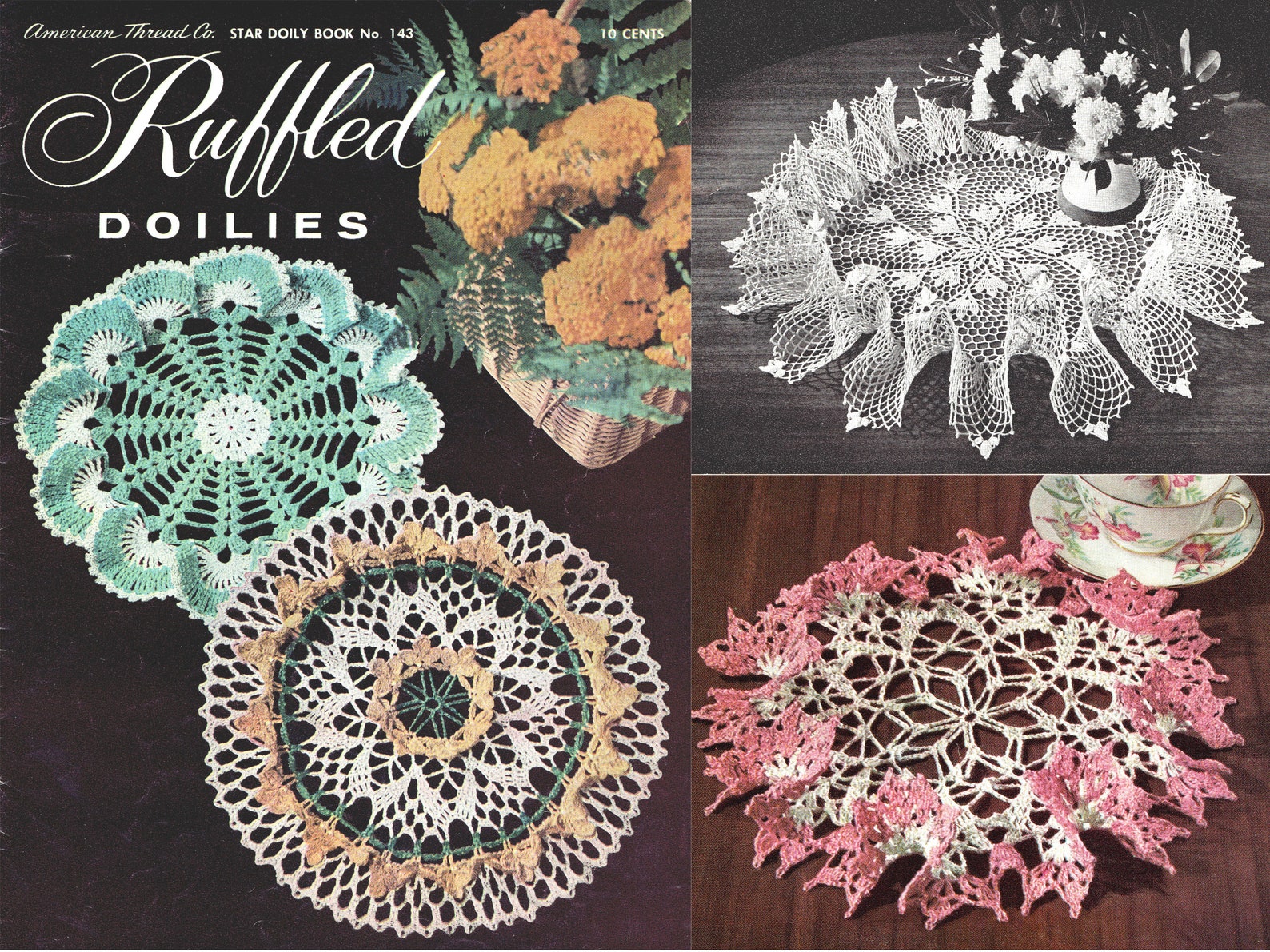 Ruffled Doilies Vintage Crochet Pattern Book PDF INSTANT - Etsy