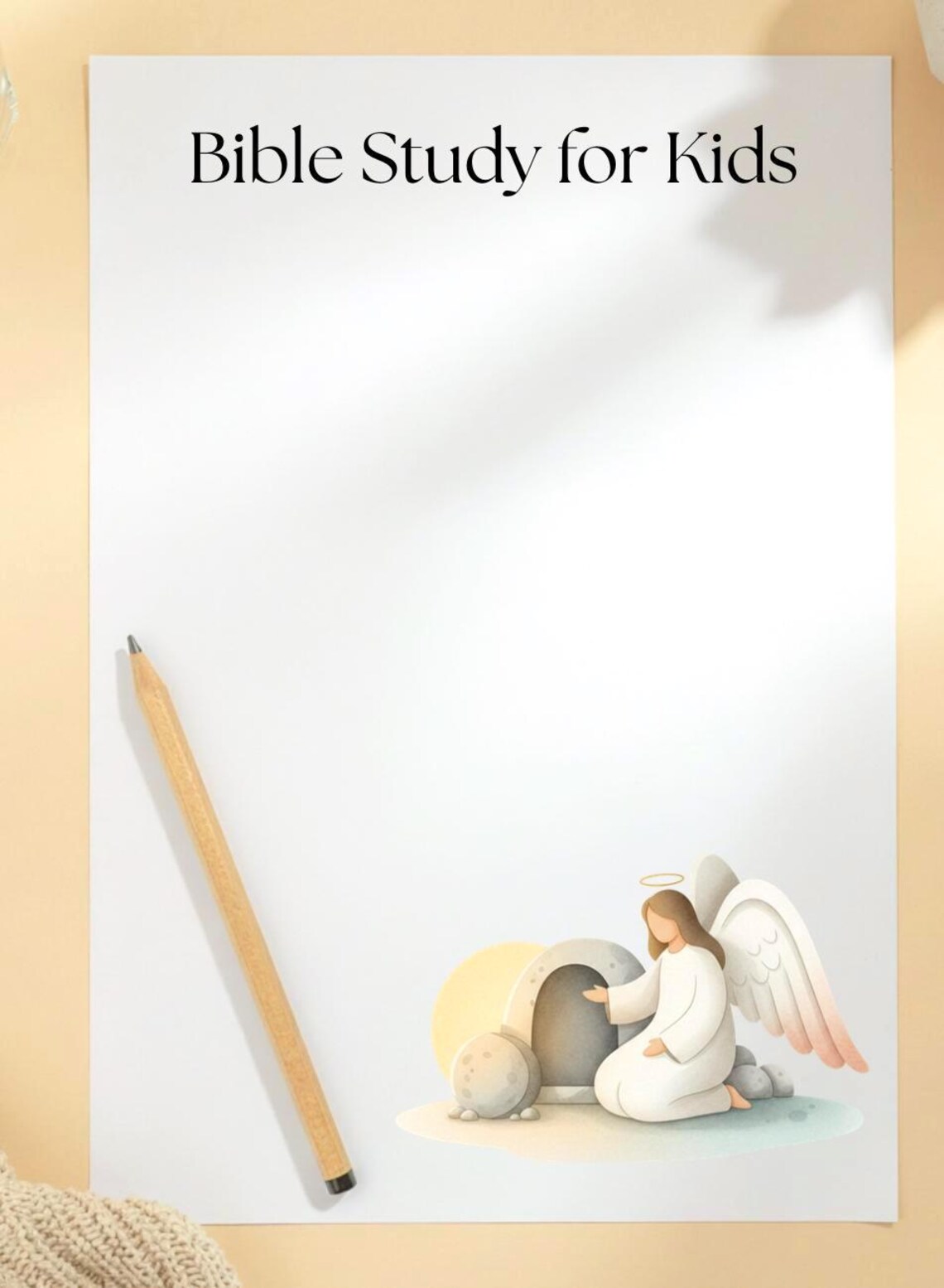 Empty Tomb Bible Lesson Visual for Kids, Resurrection Story Teaching ...