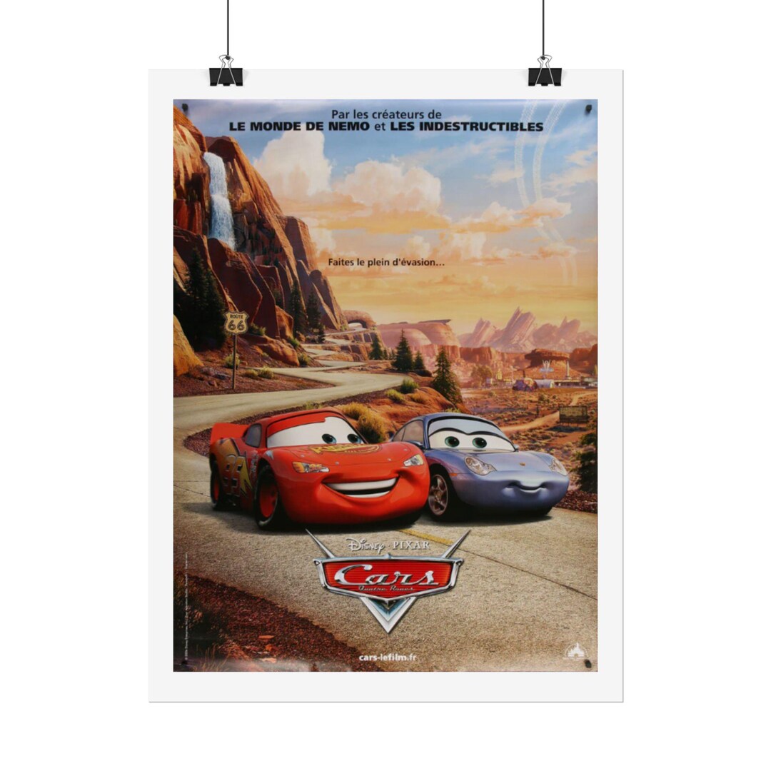 Cars Themed Rolled Posters, Kids Room Decor, Gift for Fans, Movie Art ...