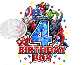 Super Hero Birthday - Etsy