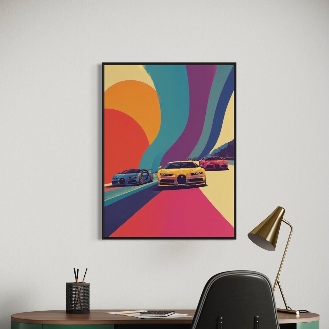 Supercar Poster – Luxury Sports Car Poster – Modern and Colorful ...