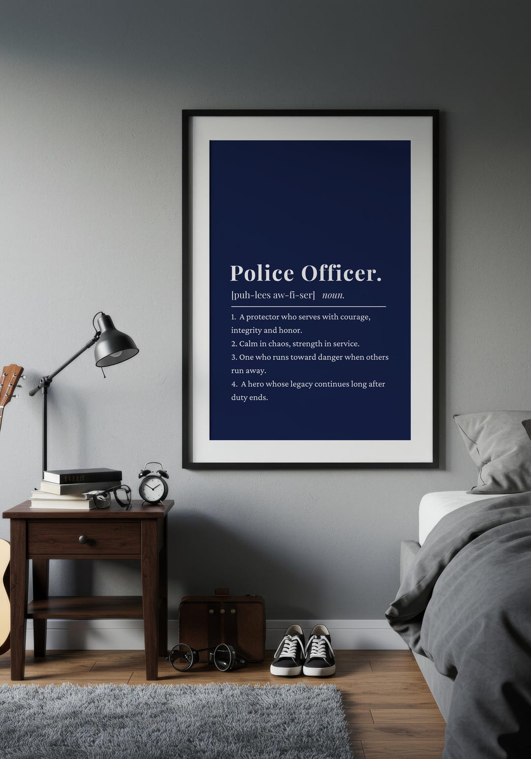 Police Officer Definition Print | Police Retirement Gift | Includes ...