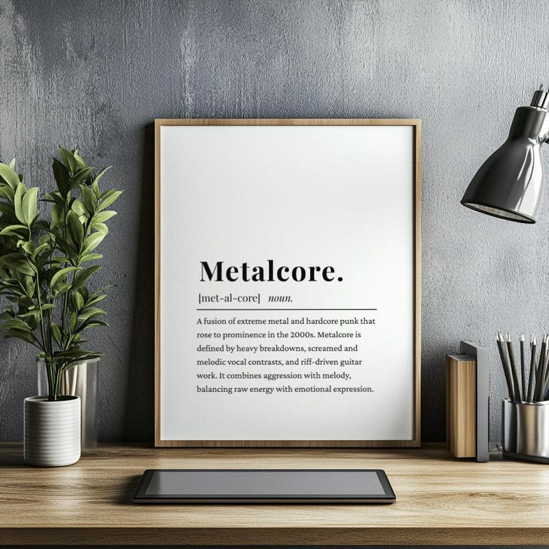 Metalcore Music Decor - Etsy UK