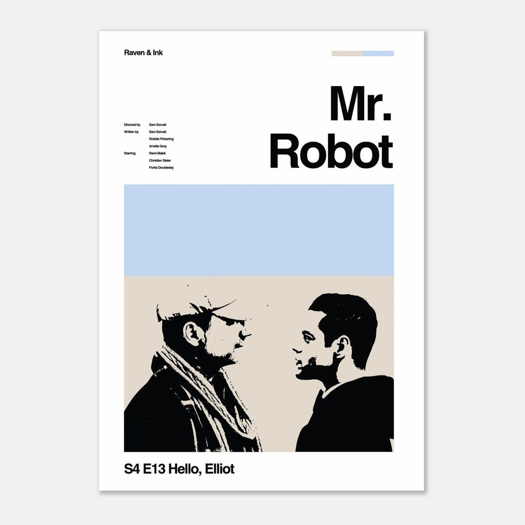 Mr Robot S4E13 Hello, Elliot Poster - Etsy