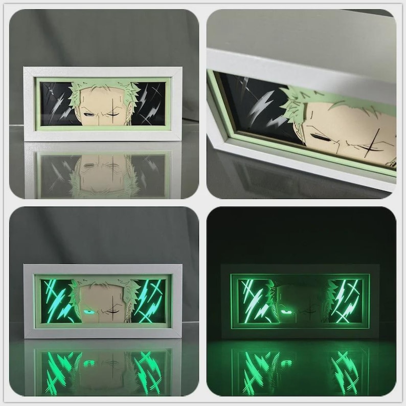 DIY Anime Lightbox Template – Roronoa Zoro Cut File for Cricut ...