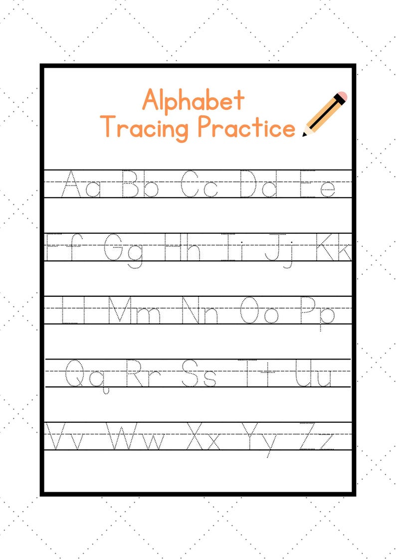 Fun Alphabet 10 Worksheets Printable Educational for Kids/ Letter ...
