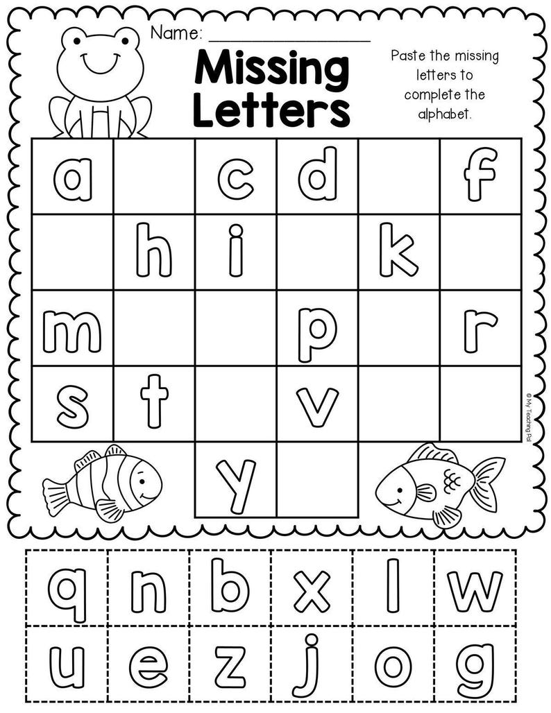 Fun Alphabet 10 Worksheets Printable Educational for Kids/ Letter ...
