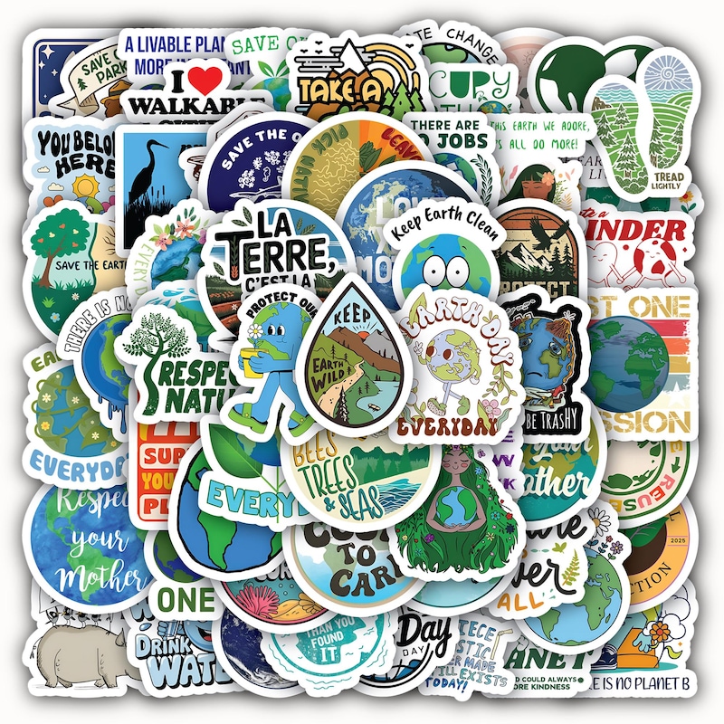 Earth Day Stickers - Etsy
