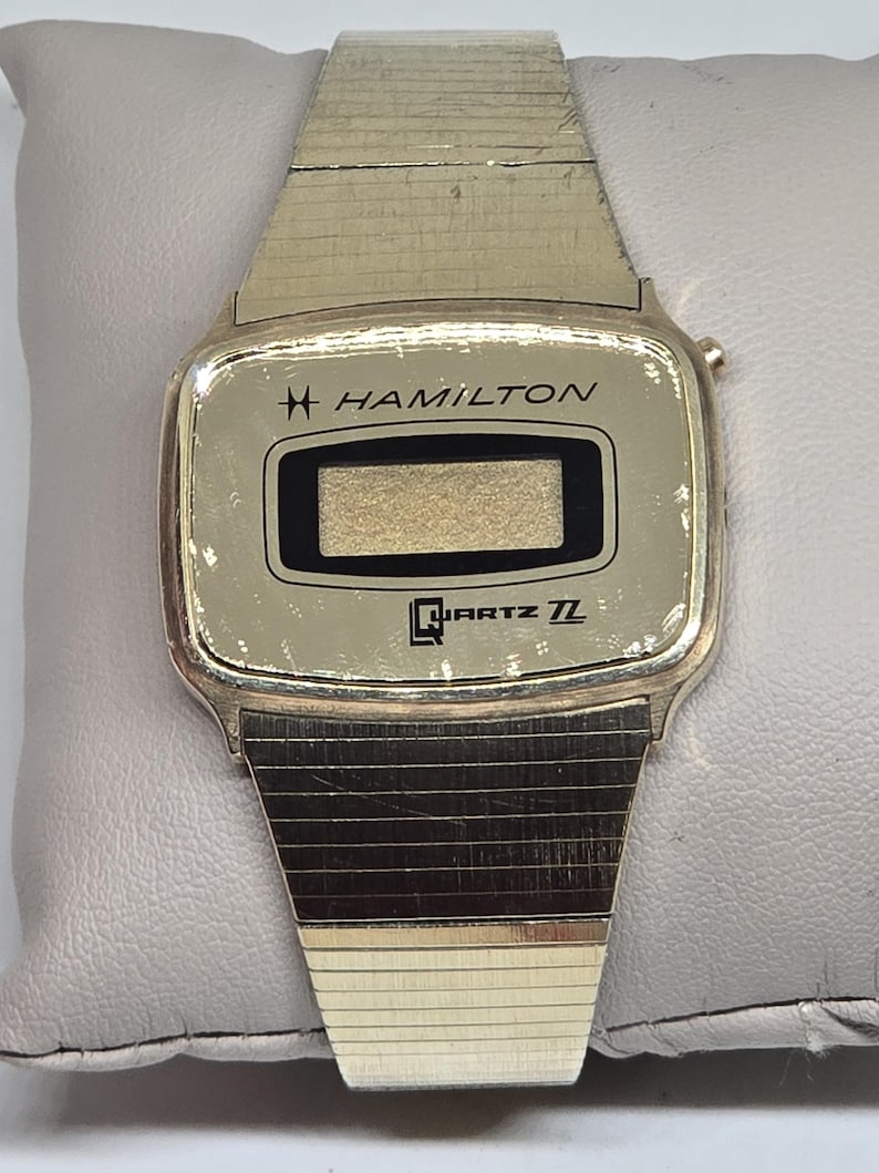 Vintage Hamilton Quartz II LED Digital Watch – 1970s – Gold Tone ...
