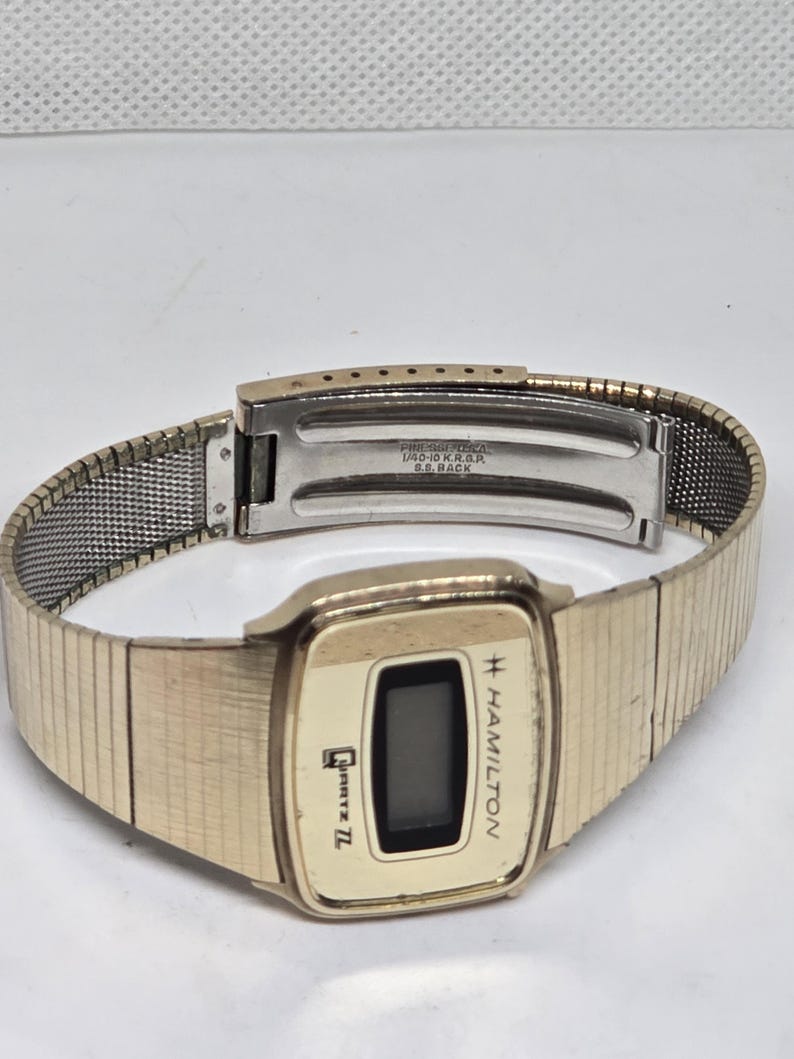 Vintage Hamilton Quartz II LED Digital Watch – 1970s – Gold Tone ...