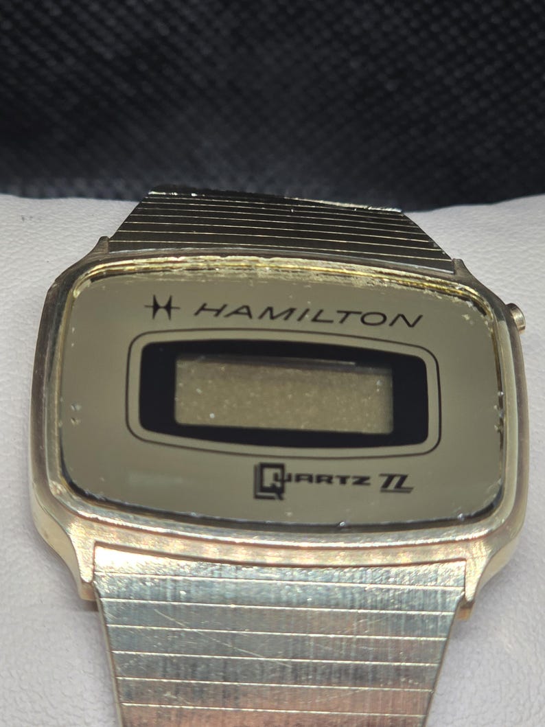 Buy Vintage Hamilton Quartz II LED Digital Watch – 1970s – Gold Tone ...
