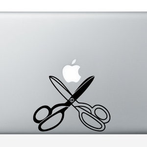 Crossed Scissors Decal - Etsy