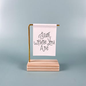 Start Where You Are Standing Banner - Canvas Print - Tiny Art - Mini ...