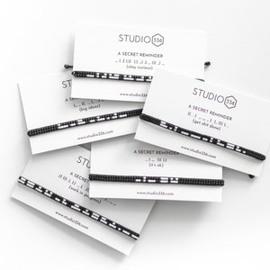 Big Ideas Secret Reminder Bracelet Beaded Bracelet, Morse Code Bracelet ...