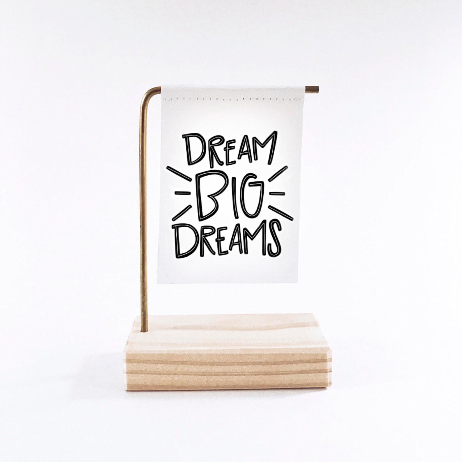 Dream Big Dreams Standing Banner Canvas Print Tiny Art | Etsy