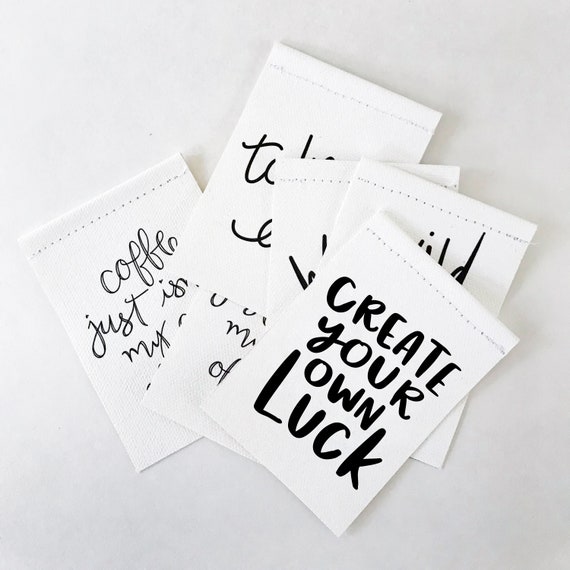 Create Your Own Luck Standing Banner Canvas Print Tiny Art | Etsy