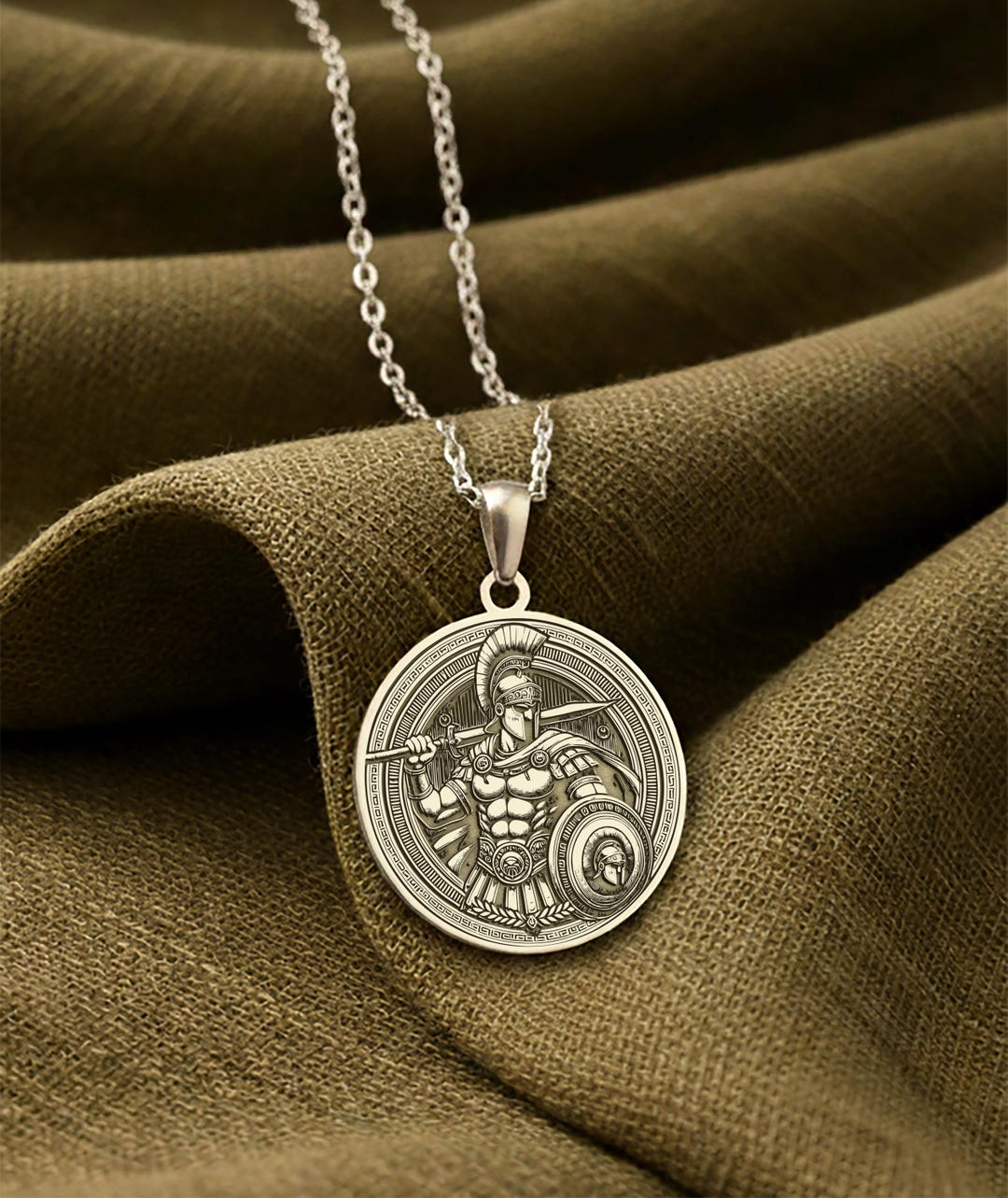 Ares Necklace : Greek God of War 925 Sterling Silver Pendant - Etsy
