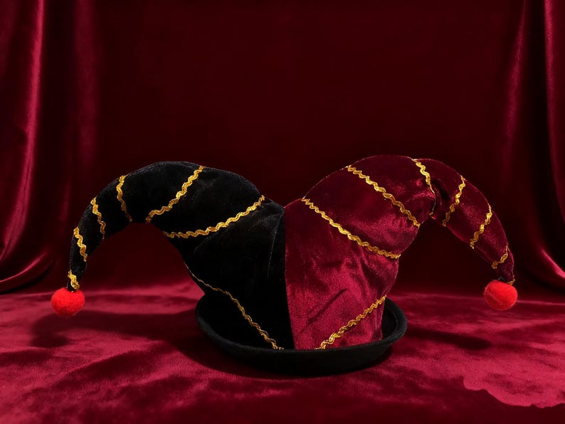 Velvet Jester Hats | Halloween Costume Accessory, Medieval Renaissance ...