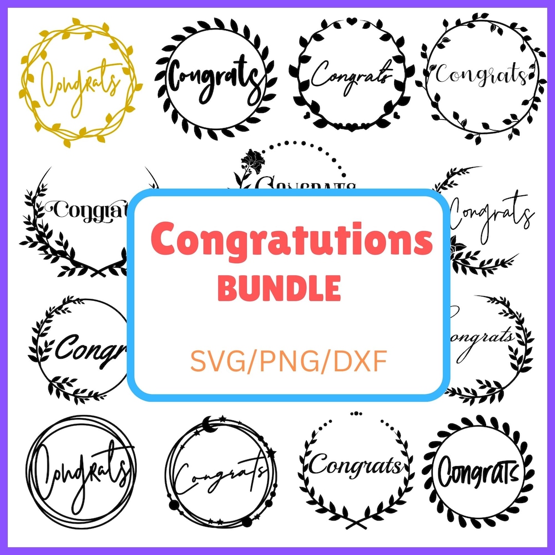 13 Congratulations SVG Bundle | Graduation Cap, Teacher and Gift ...