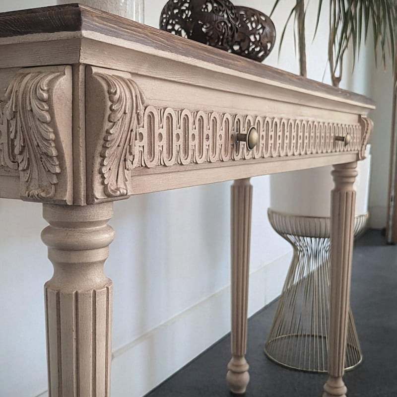 Black Console Table L - Etsy UK