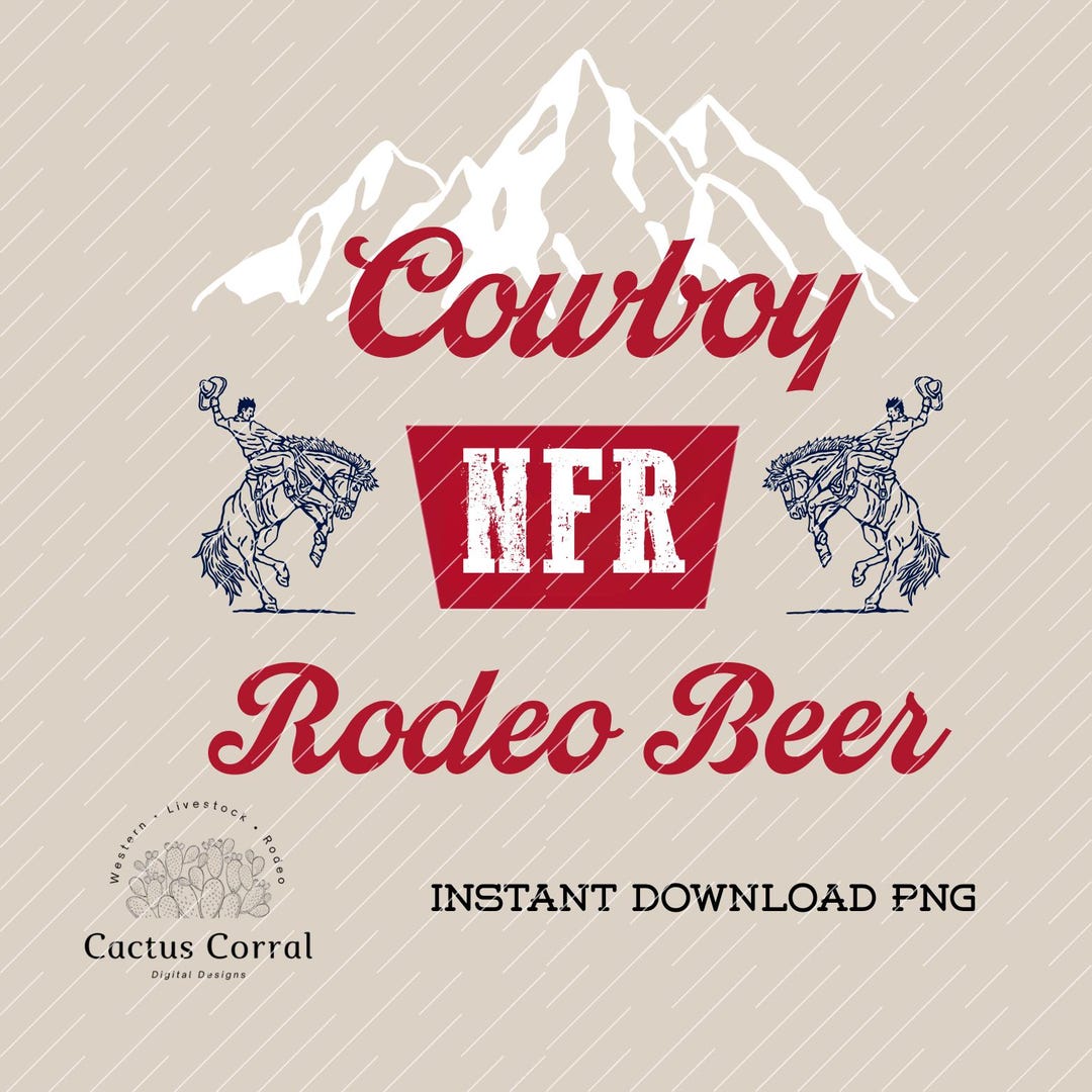 Cowboy Rodeo Beer PNG: Western Graphic (digital Download) - Etsy