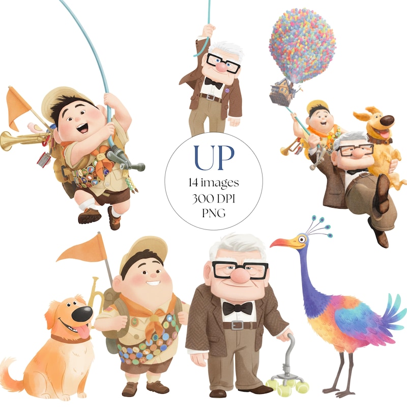 Up Movie Clipart - Etsy