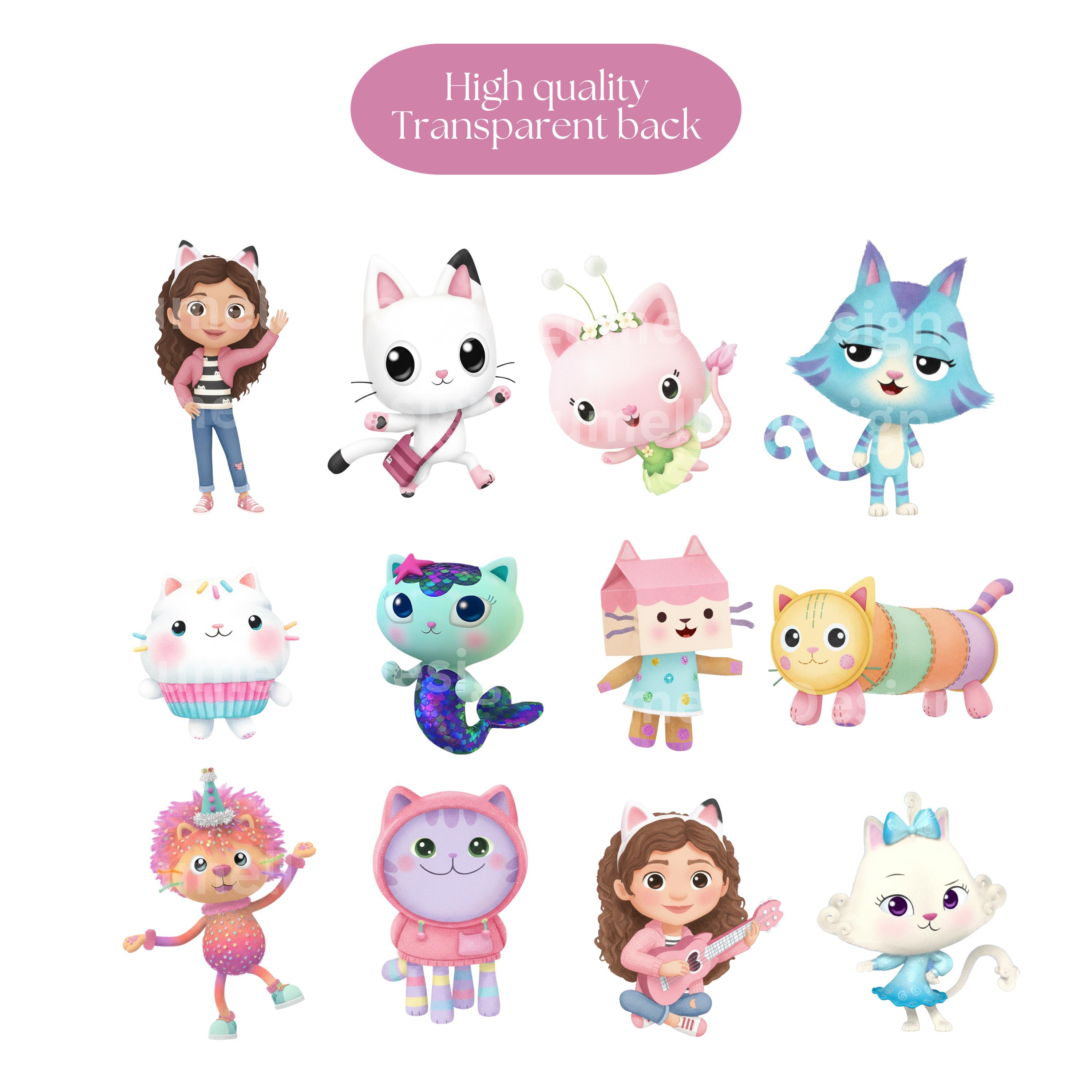 Gabby's Dollhouse Watercolor Clipart, Gabbys Dollhouse PNG, Kitty Fairy ...