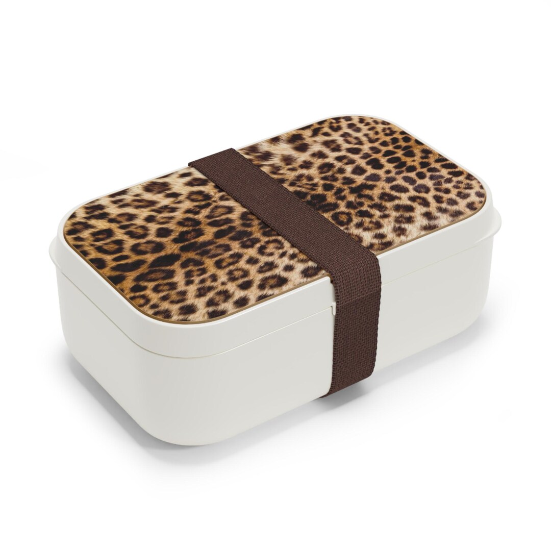 Lunchbox, stijlvolle Bento-lunchbox met luipaardprint ...