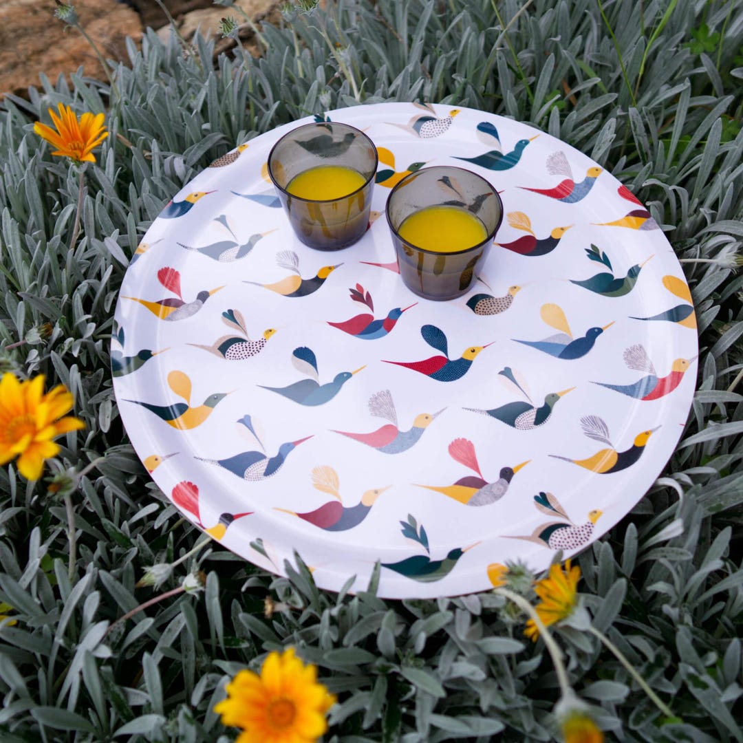 Round Wooden Tray Ø 46 Cm / 18" – Ally and Friends | Handmade Serving ...