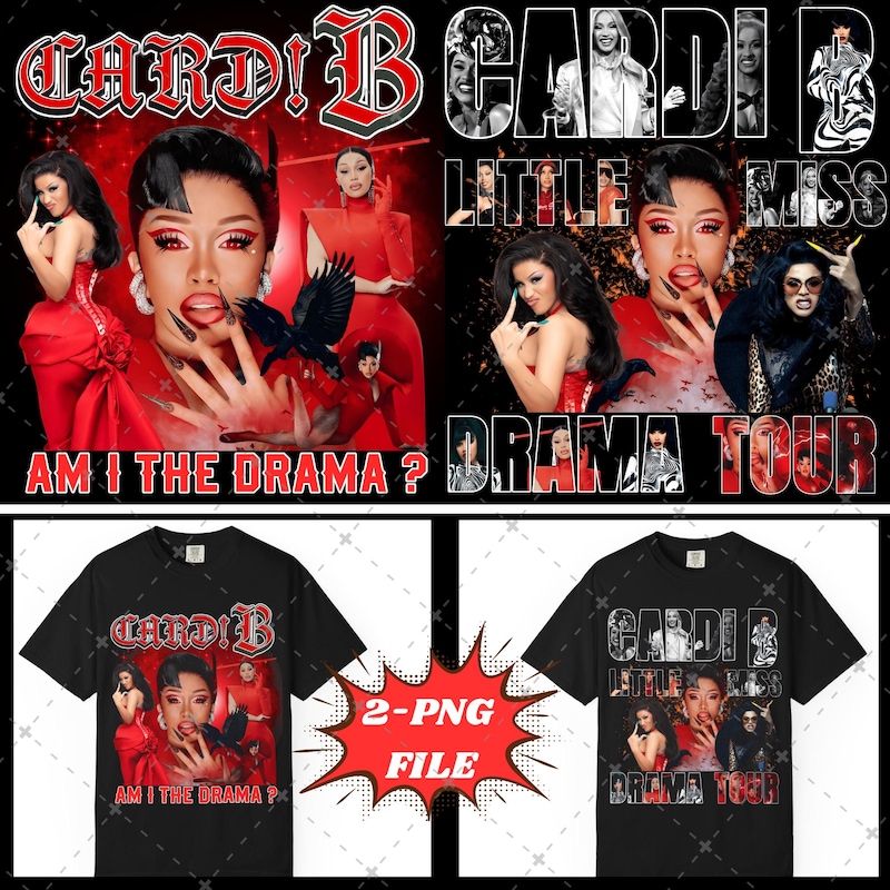 Cardi B Tour 2026 Png - Etsy