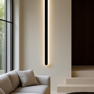 Modern Slim LED Wall Sconce – Minimalist Indoor/outdoor Light Fixture ...