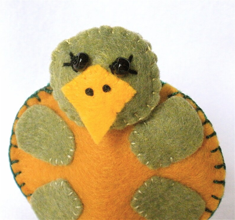 Felt Turtle Finger Puppet Storytelling Prop Removable Shell - Etsy