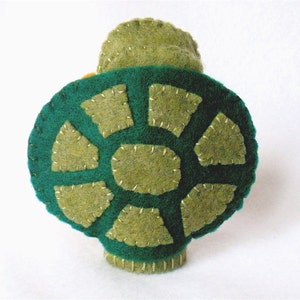 Felt Turtle Finger Puppet Storytelling Prop Removable Shell - Etsy
