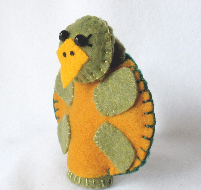 Felt Turtle Finger Puppet Storytelling Prop Removable Shell - Etsy