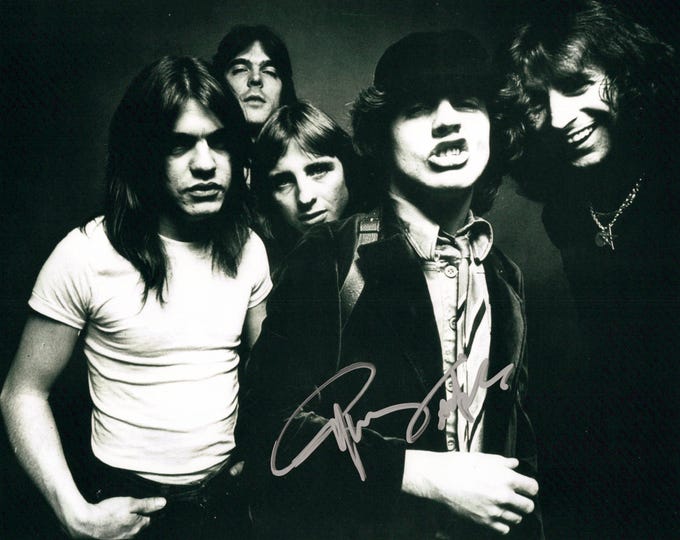 Angus Young From AC/DC Hand-signed Original Authentic Autographed 8" X ...