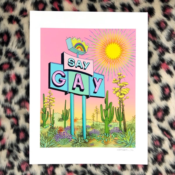 Gay Print Sign - Etsy