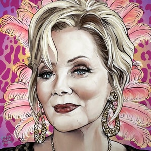 Jean Smart Deborah Vance Portrait Art Print - Etsy