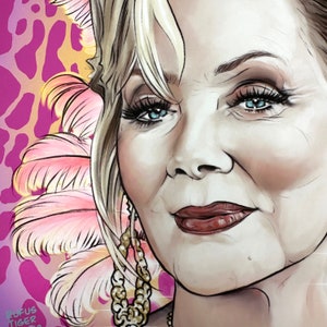 Jean Smart Deborah Vance Portrait Art Print - Etsy