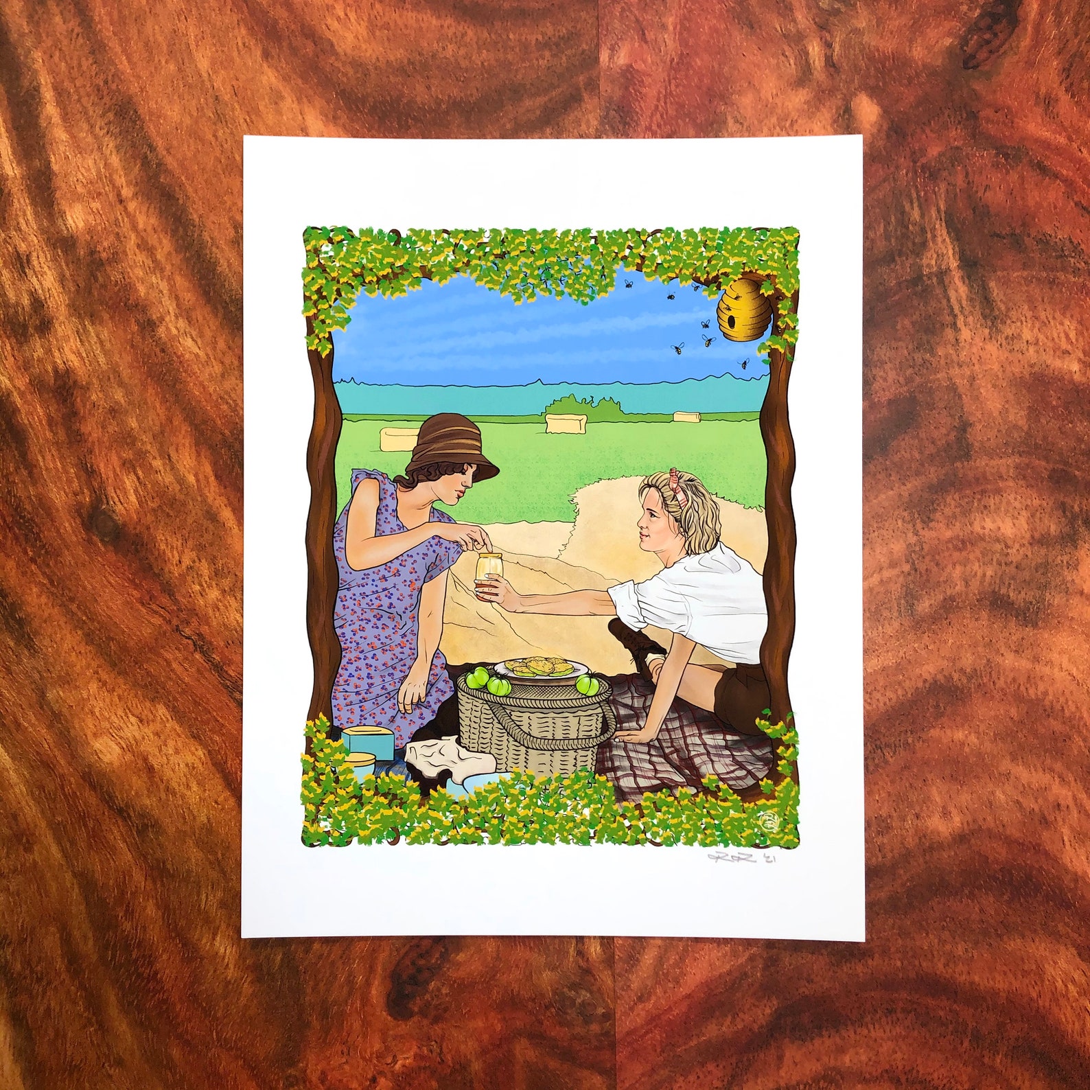 Idgie & Ruth : Fried Green Tomatoes Movie Art Print | Etsy
