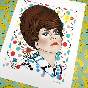 Kate Pierson of the B-52's Portrait Art Print - Etsy