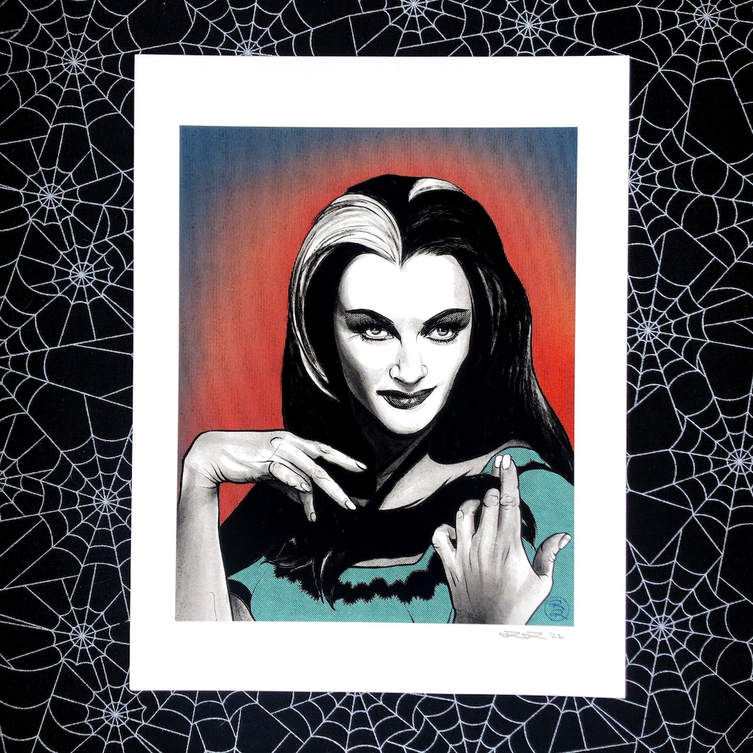 Yvonne De Carlo as Lily Munster in the Munsters Portrait Art Print - Etsy