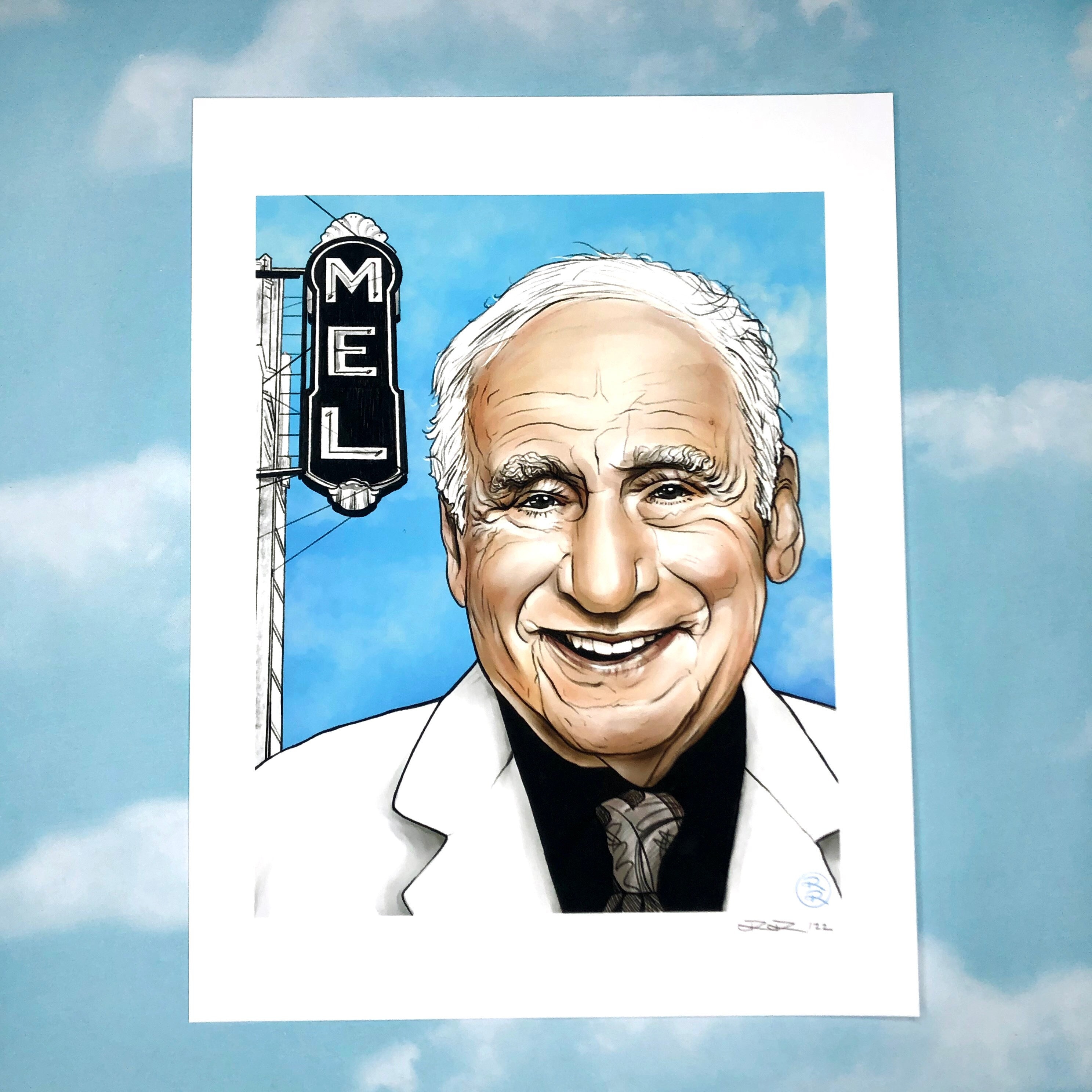 Mel Brooks Portrait Art Print - Etsy