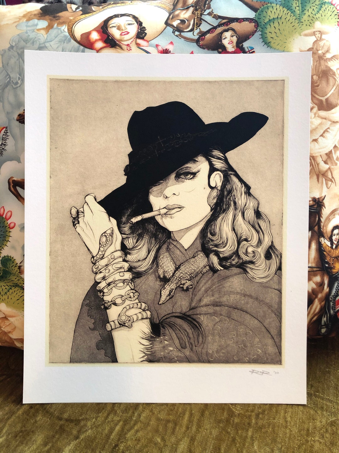María Félix Fine Art Print of an Original Etching - Etsy