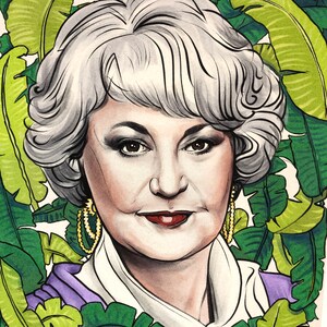 Bea Arthur Portrait Art Print - Etsy