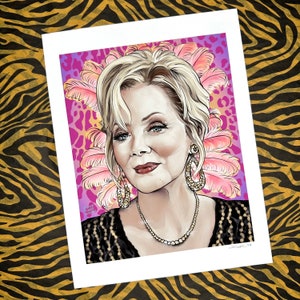 Jean Smart Deborah Vance Portrait Art Print - Etsy